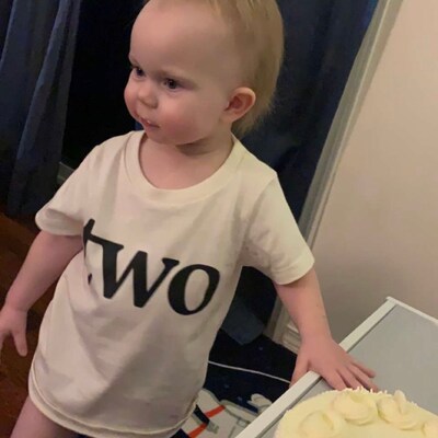 Two Second Birthday Kids Shirt Organic Cotton Graphic Tee for Birthdays ...
