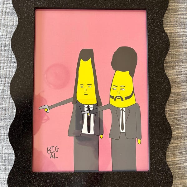 A4 Squiggle DUSTY PINK Wavy Frame Funky Maximalist Colour Home Decor - Etsy