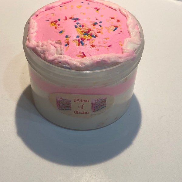 A Slice of Cake Cloud Creme Slime Scented Birthday Cake Kawaii ...
