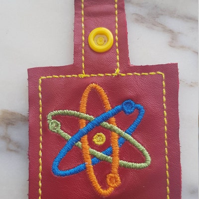 Atom Embroidery Design. Science Embroidery Design. Atom Symbol ...