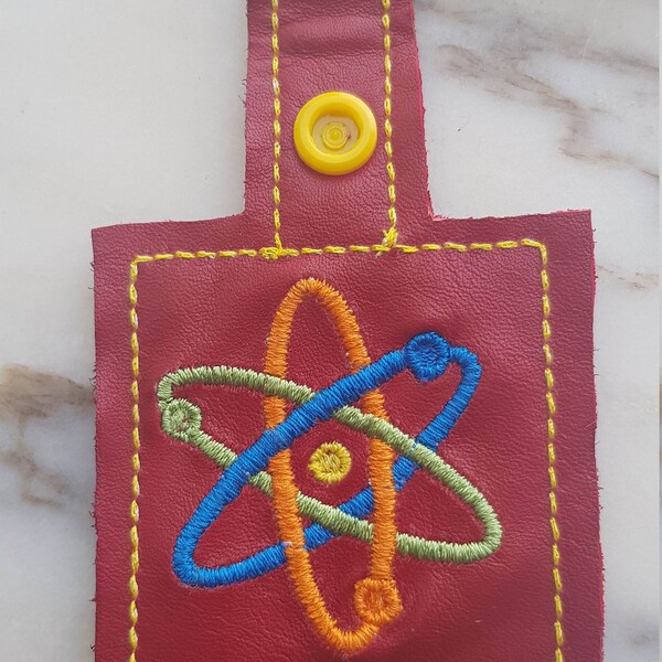 Atom Embroidery Design. Science Embroidery Design. Atom Symbol ...