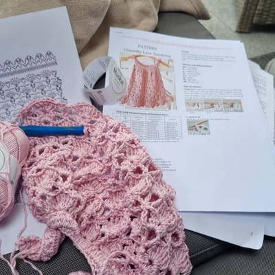 Crochet Dress PATTERN Chantilly Lace Sundress sizes up to 10 Years ...