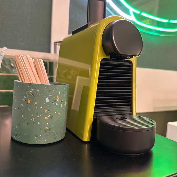 Sage Green Terrazzo Pot | Jesmonite Pencil Holder | Cute Pencil Pot ...