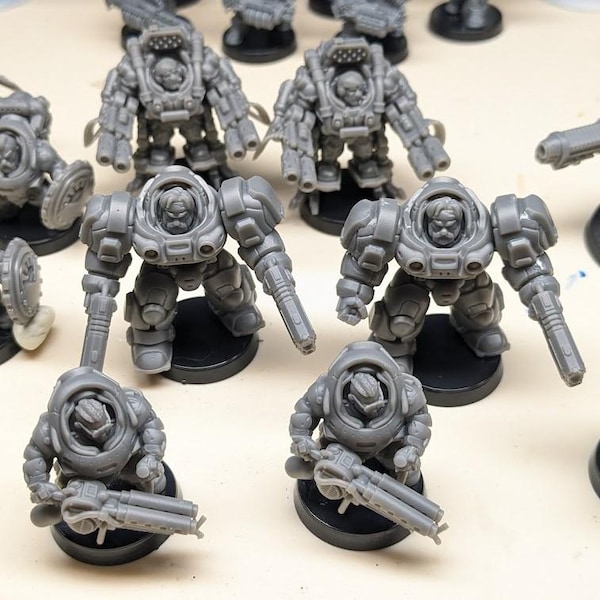 Coastal Security Agents Routine Poses Set of 7 35mm SW Legions Dnd ...