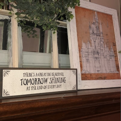 Theres A Great Big Beautiful Tomorrow Handmade Metal Wood Positive ...