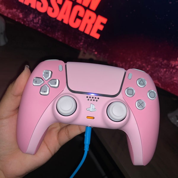 Custom Pastel and Baby Pink Themed Playstation 5 PS5 Dualsense Wireless ...