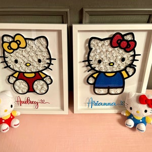 Stitch Paper Flower Shadow Box Wall Decor Flower Box | Etsy