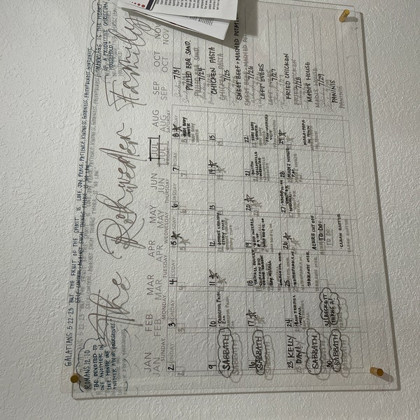 Monthly Meal Planner Printable Landscape, 30 Day Menu Planner, Food ...