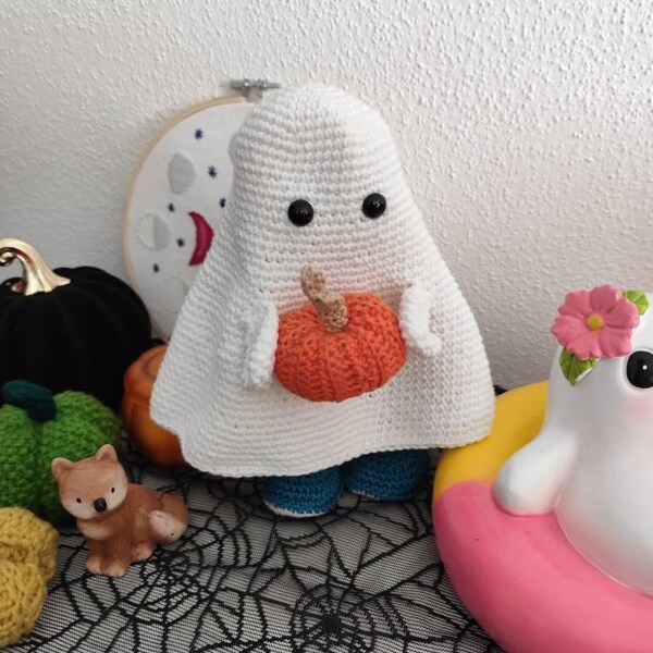 Halloween Ghost Crochet Pattern PDF – 4 in 1 Spooky Amigurumi Tutorial ...