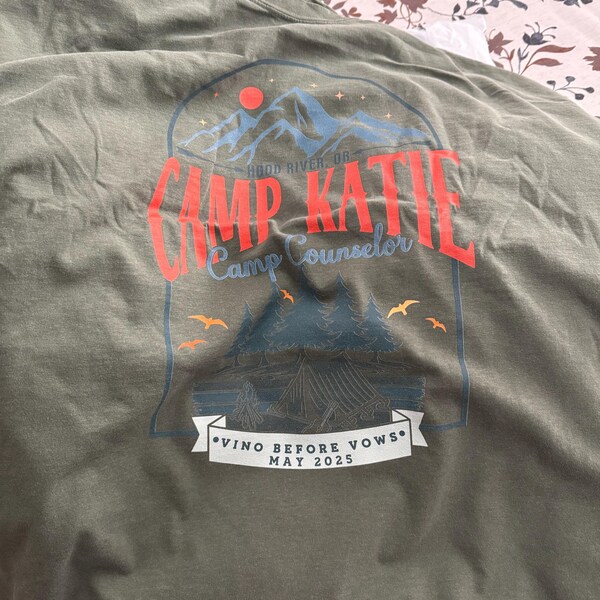 Luxury Camp Bachelorette Shirt Custom Camping Bachelorette Party Shirts ...