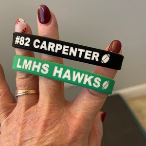 Custom Luxe Silicone Wristbands Personalized Rubber - Etsy