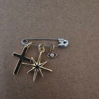 18K Gold Filled Dainty Jupiter Symbol Charm Astrological Charm Planet ...