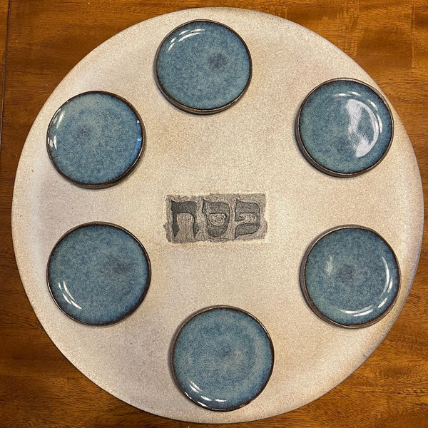 Rustic Handmade Black Ceramic Platter, Stoneware Extra Large Serving ...