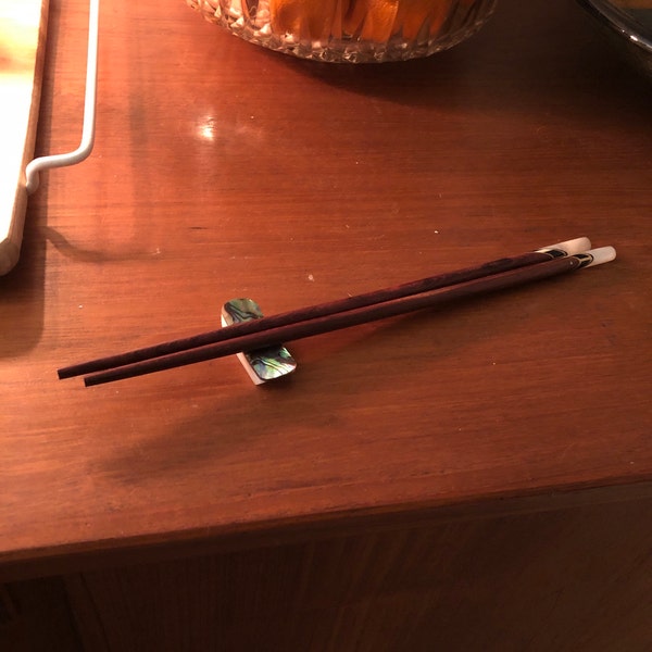 Personalized Japanese Rosewood Chopstick With Marble Tip, Rosewood ...