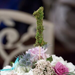 Moss Wedding Table Numbers Moss Wedding Decor Wedding - Etsy