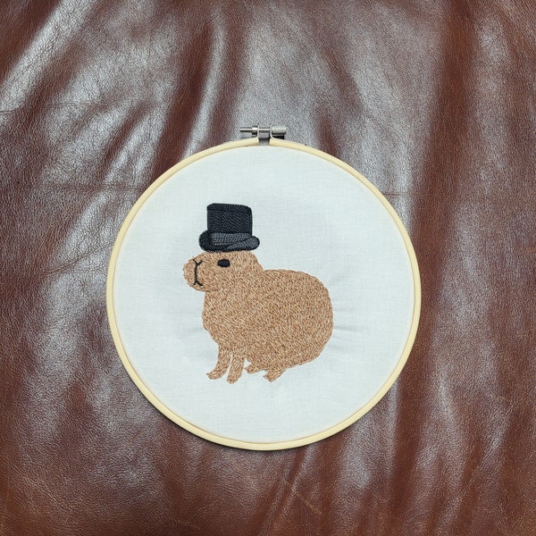 Capybara Embroidery Pattern - Etsy