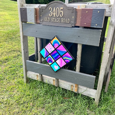Barn Quilt Address Number / Sign Premium Quality no Wood - Etsy