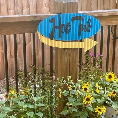 Poolside Lounge Mid-century Retro Painted Flat Metal/vintage Corrugated ...