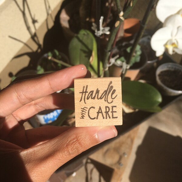 Do Not Bend Rubber Stamp, Handle With Care Shipping Rubber Stamp ...
