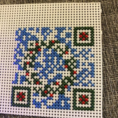 You're a Mean One Mr. Grinch QR Code Cross Stitch - Etsy