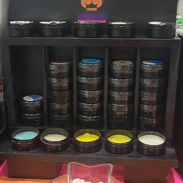 2 Oz Tin Display / 2 5/8" Tin Display / Solid Cologne Display / Lips ...