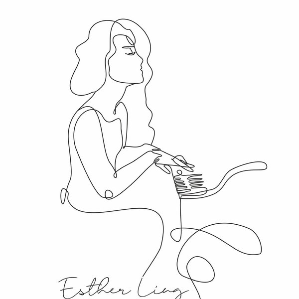 Custom One Line Drawing, Simple Line Art, Commission Portrait ...