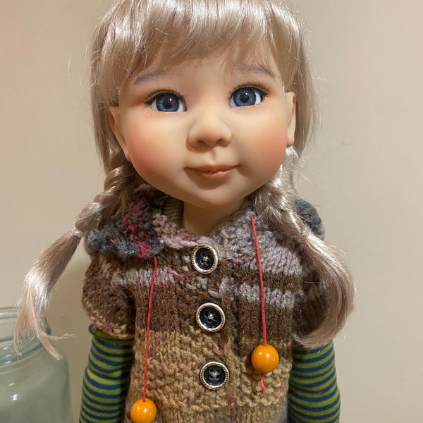 Custom Doll Wig for Minifee 1/4 BJD Dolls tan Caps 6-7 Head Size of Bjd, Msd, ,fairyland Minifee ...