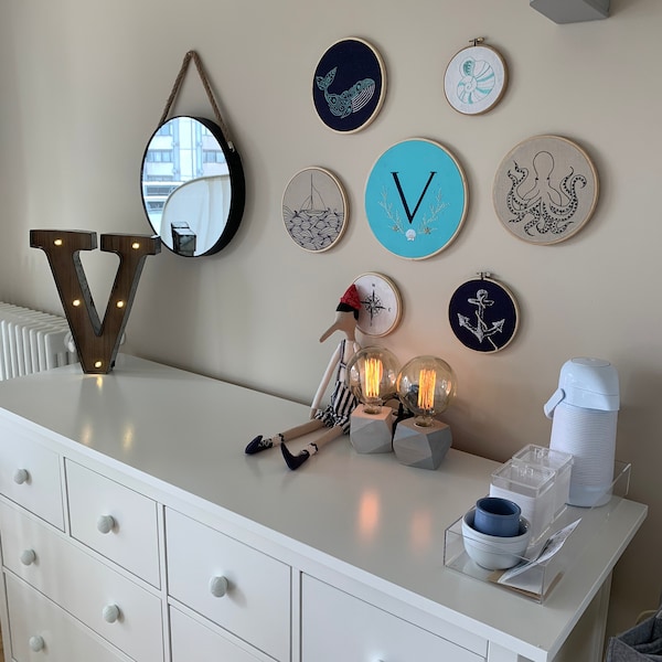 XL Rustic Barn Style Giant Wooden LED Light up Letter Lights - A-Z ...