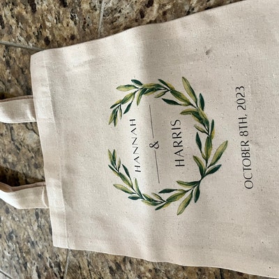 Welcome Tote Bag Destination Wedding Welcome Totes Palm - Etsy