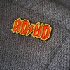AC/DC Inspired ADHD Enamel Pin - Etsy