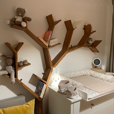 New Unique Wooden Tree Bookcases, Rustic Tree Branch Bookshelves ...