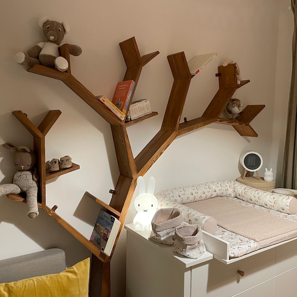 New Unique Wooden Tree Bookcases, Rustic Tree Branch Bookshelves ...