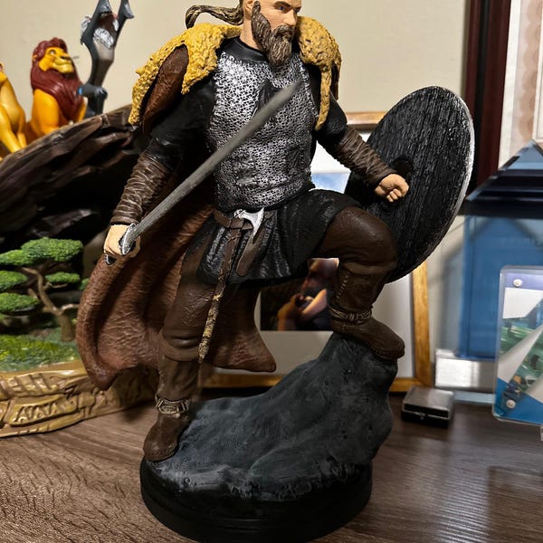 Ragnar Lothbrok Figurine, Vikings Statue, Viking Decor, Nordic Art ...