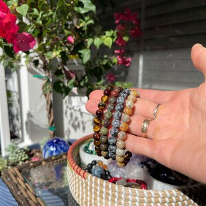 8mm 10mm 12mm Natural Red Rutilated Quartz Bead Energy | Etsy