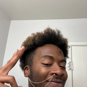 Nose Bridge Cuff Nose Cuff Adjustable Faux Fake Nose Ring - Etsy