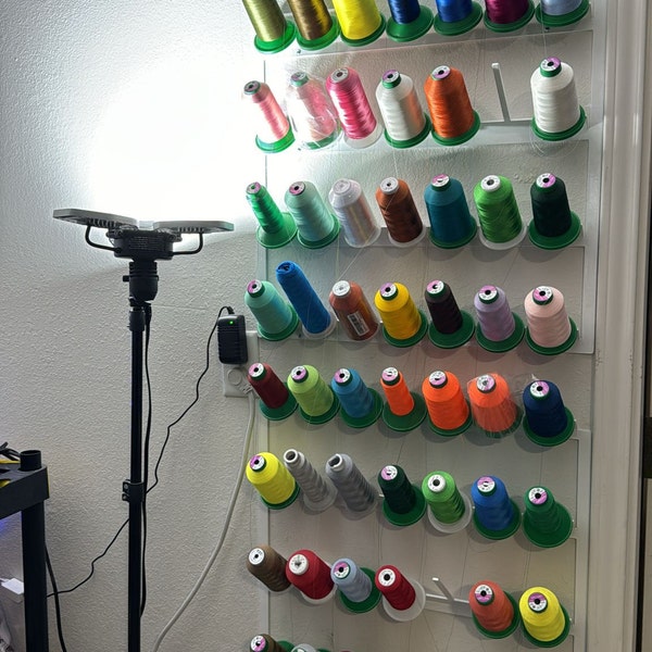 Sewing Thread Rack - Holds 42 Large Isacord Style Spools 5000M - Thread ...