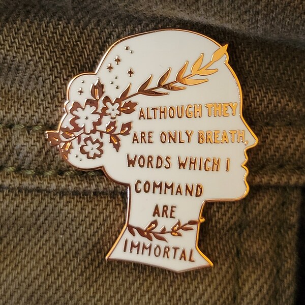 Sappho Enamel Pin - Women Poets Pin Collection -book Lover - Feminist ...