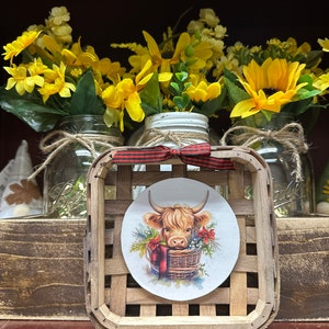 WINTER Tiered Tray, Christmas Shelf Decor, Farmhouse Snowman, Snow ...