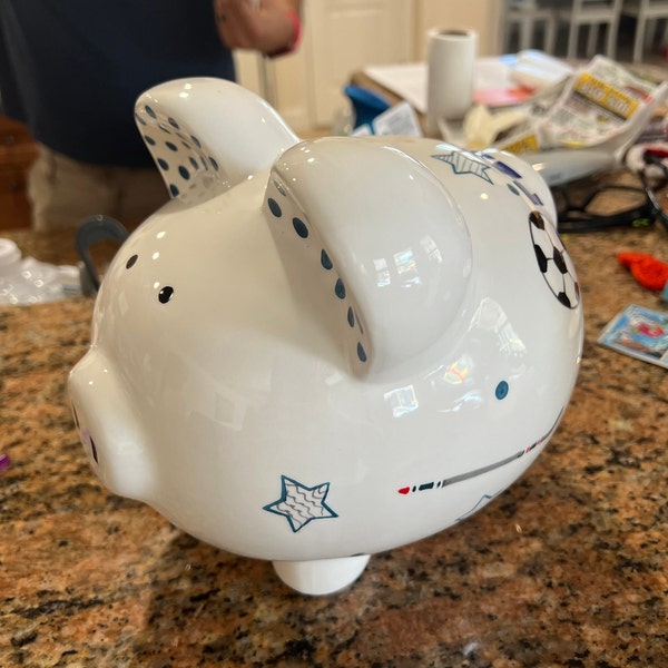 New Baby Gift, Newborn Gift, Personalized Piggy Bank, Personalized New ...