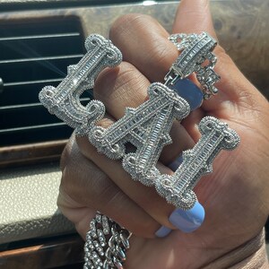 Custom Pendants Necklace With Icy Drip - Etsy