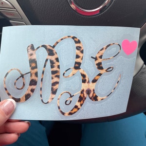 Four Initial Monogram Decal Sticker Four Letter Monogram | Etsy