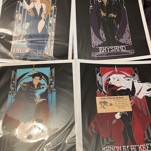 Dreadfully Nouveau: Feyre Archeron / Print / Fan Art / ACOTAR / A Court ...