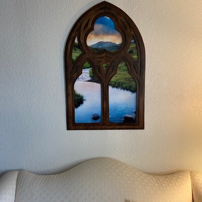Wooden Gothic Cathedral Window Frame - Etsy