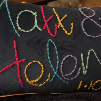 Hello Sunshine Embroidered Velvet Cushion - Etsy