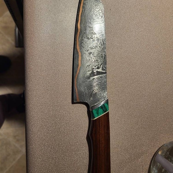 Anniversary Edition COPPER Damascus Pocket Knife Handcrafted Copper ...