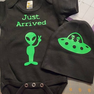 Alien ONESIE® / Roswell Alien Infant Creeper/ TWO Piece Outfit ...