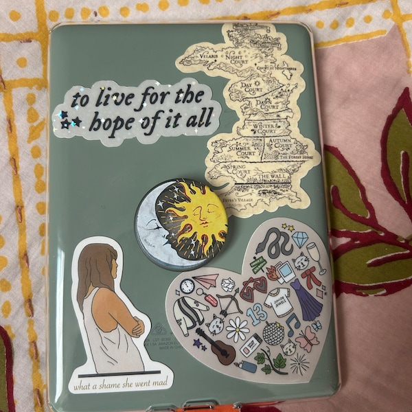 ACOTAR Sticker Sarah J Maas Merch Velaris Prythian Map Kindle Stickers ...