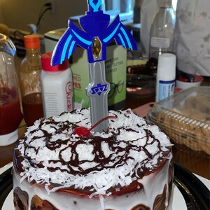 Zelda Master Sword Personalized Cake Topper | Etsy