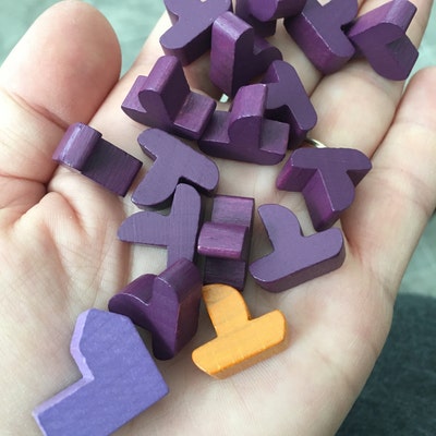 Board Game Ship Tokens settlers Style Pink Purple Turquoise Gold Silver ...