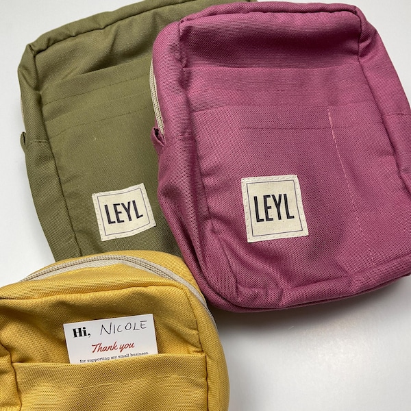 Zipper Pocket Daily Pouch, Travel Storage Pouch, Cable Pouch, Makeup ...